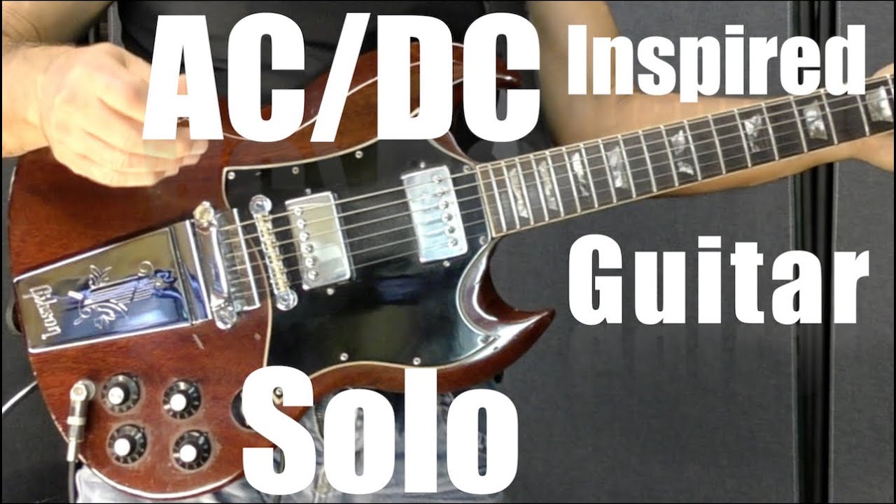 AC/DC Angus Young inspired Guitar Solo - YouTube