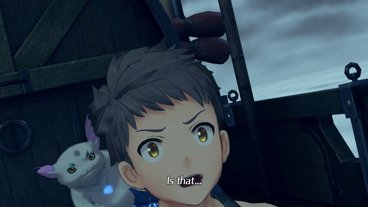 Xenoblade Chronicles 2 Swimsuit Edition Cutscene 034 - Depart for the ...