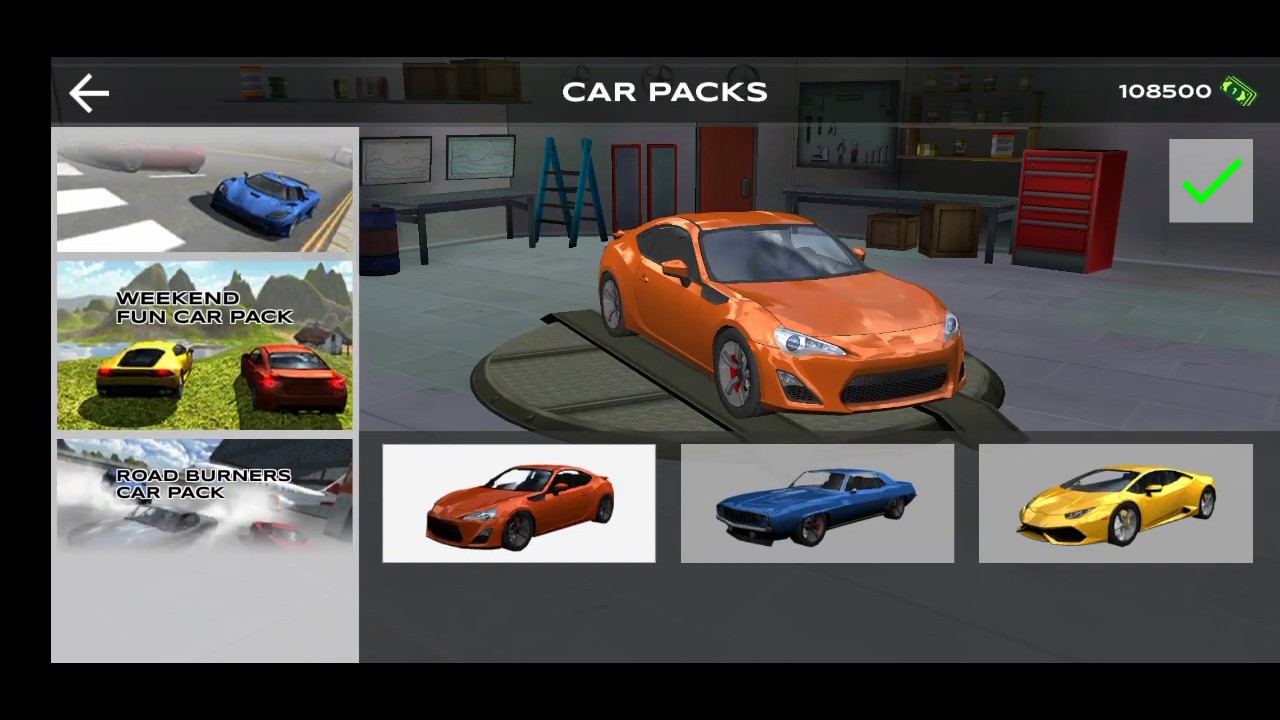 Extreme Car Driving Simulator -New Orange Car Unlocked - Gameplay ...