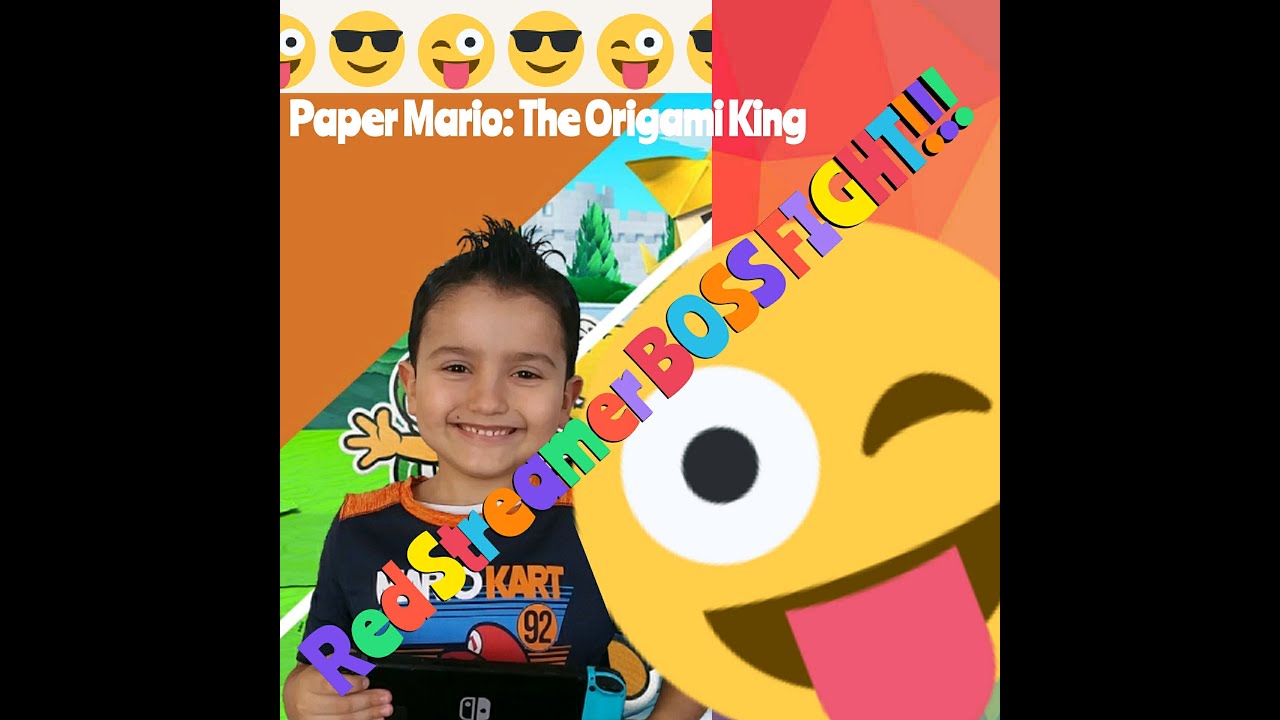 Red Streamer BOSS FIGHT!!!!!!!!!!!!!!!!!!!!! Paper Mario: The Origami ...
