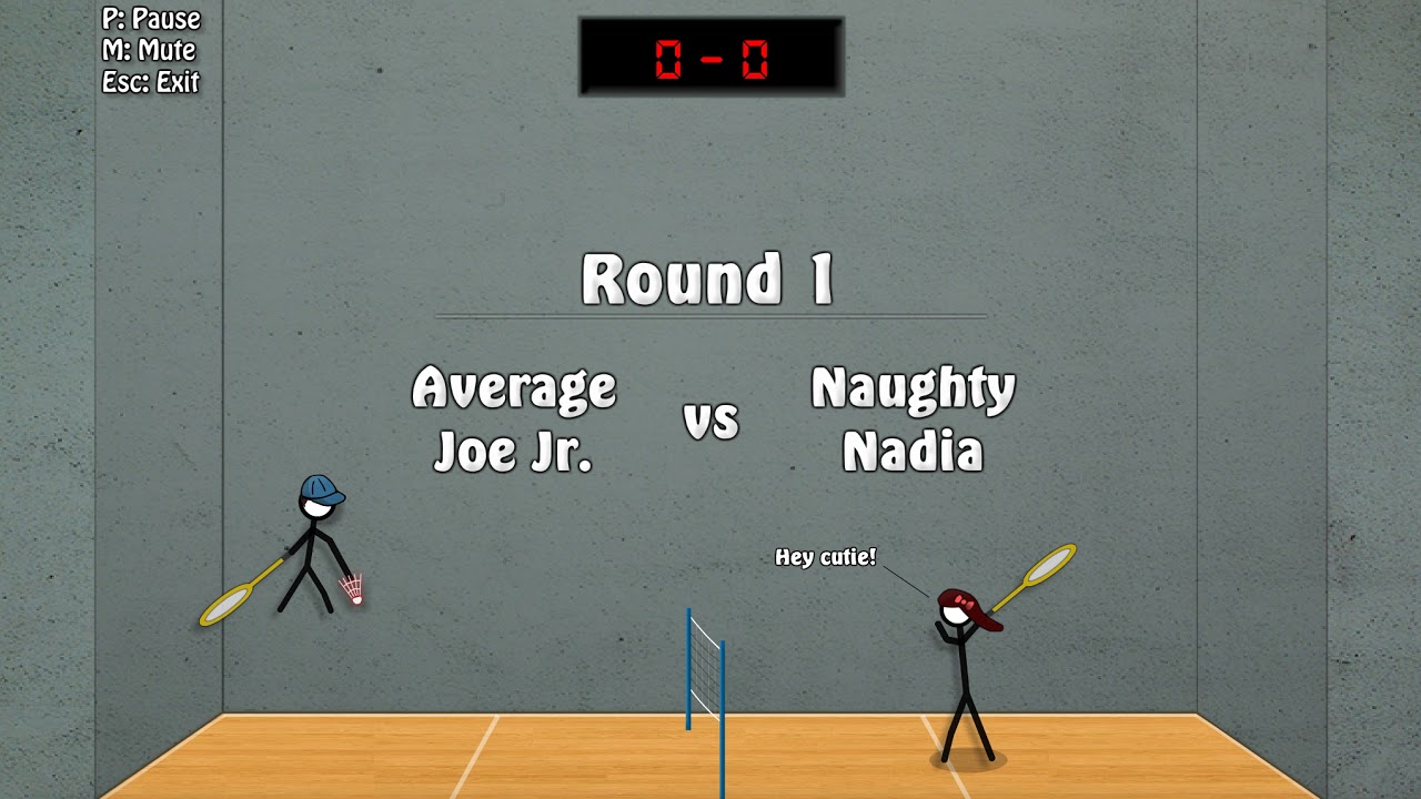 Stick Figure Badminton 3 - YouTube