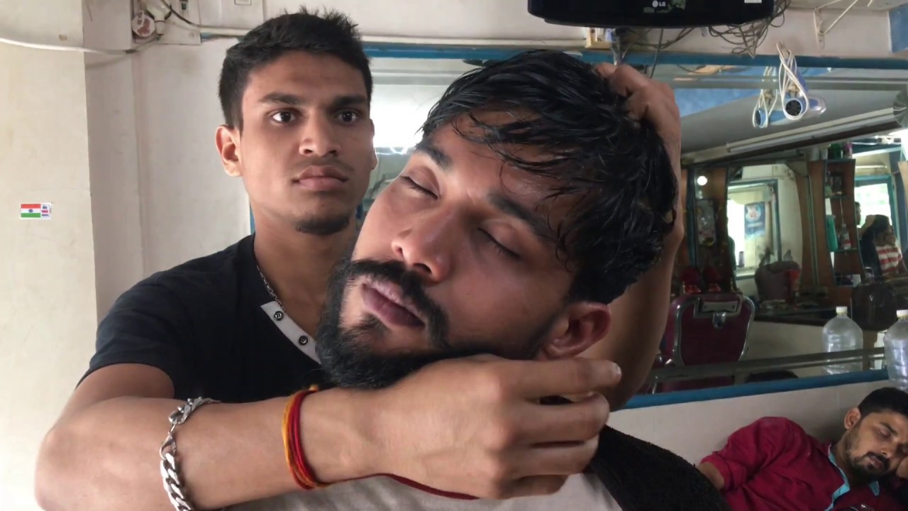 Asmr Indian Barber Head Massage With Neck Cracking Youtube