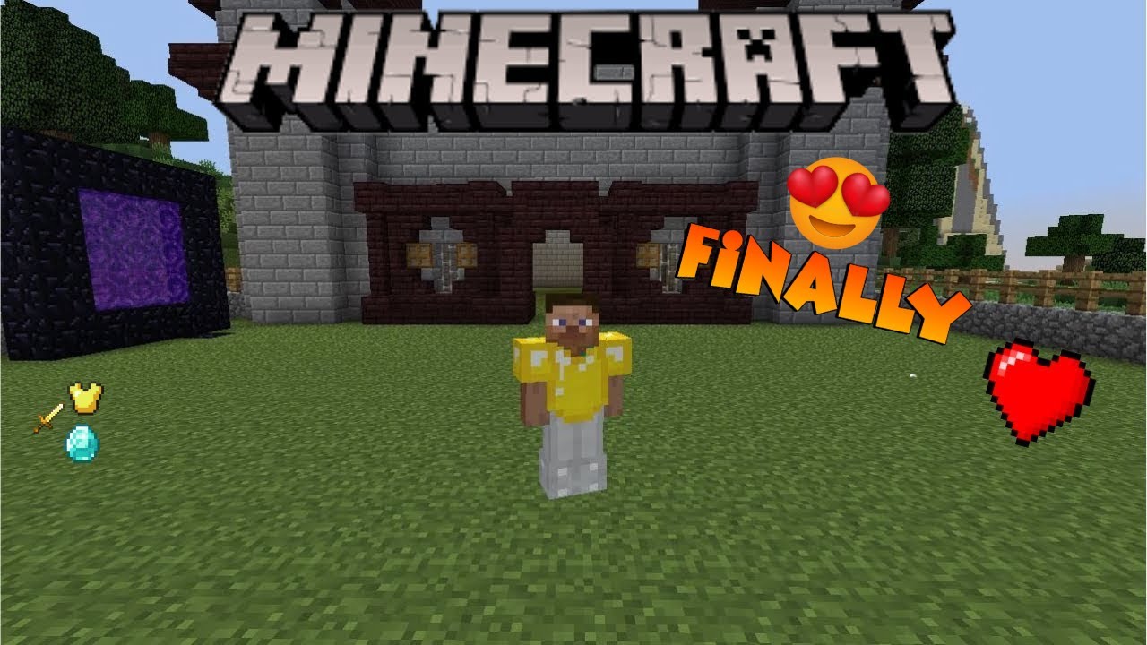 Finally I Made An Caltle In My Minecraft World😱😍👌 - YouTube