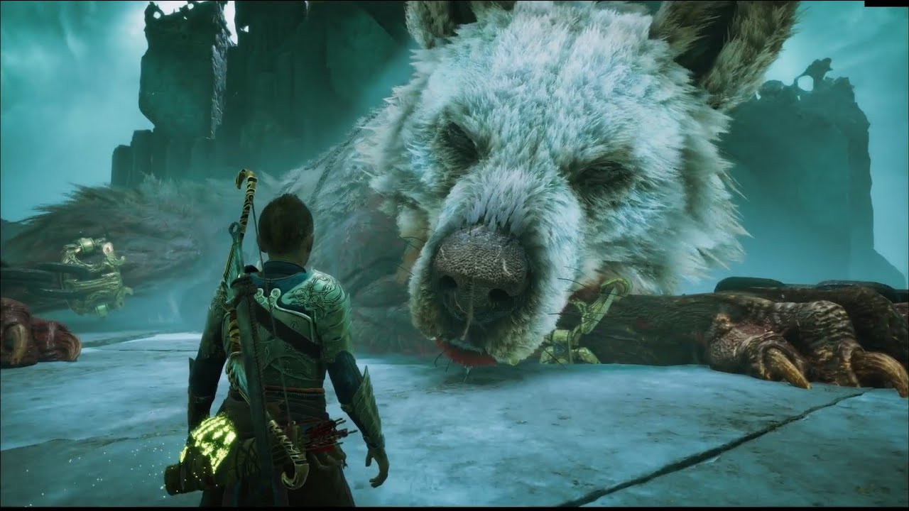 Atreus FREES Garm - God of War Ragnarok - YouTube