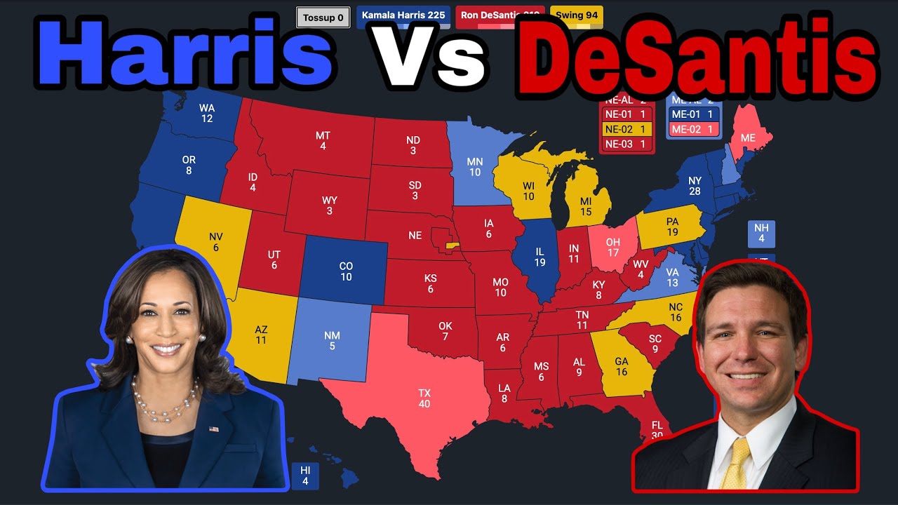 Kamala Harris Vs Ron DeSantis | 2024 Election Prediction - YouTube