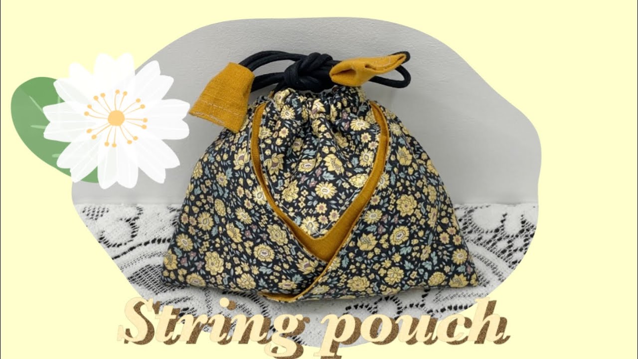 Diy Handmade String Pouch 핸드메이드 보자기 스트링 파우치 만들기 파우치 만들기 파우치 추천💛