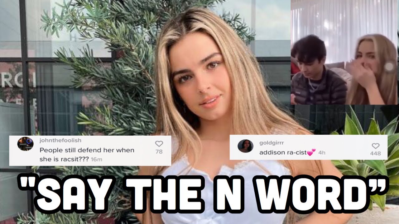 ADDISON RAE tells her friend to say the N WORD! | Tea Time At Tiffany’s ...