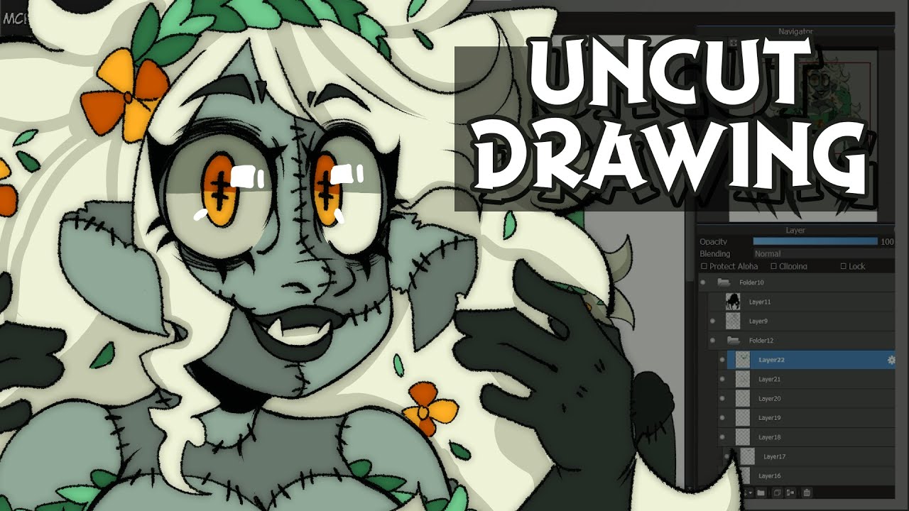 Mae Flower// Character Design - UNCUT Drawing - YouTube