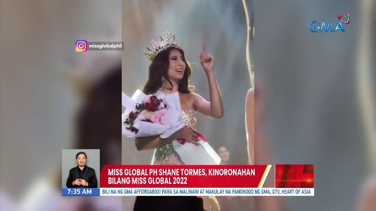 Miss Global PH Shane Tormes, kinoronahan bilang Miss Global 2022 | UB ...