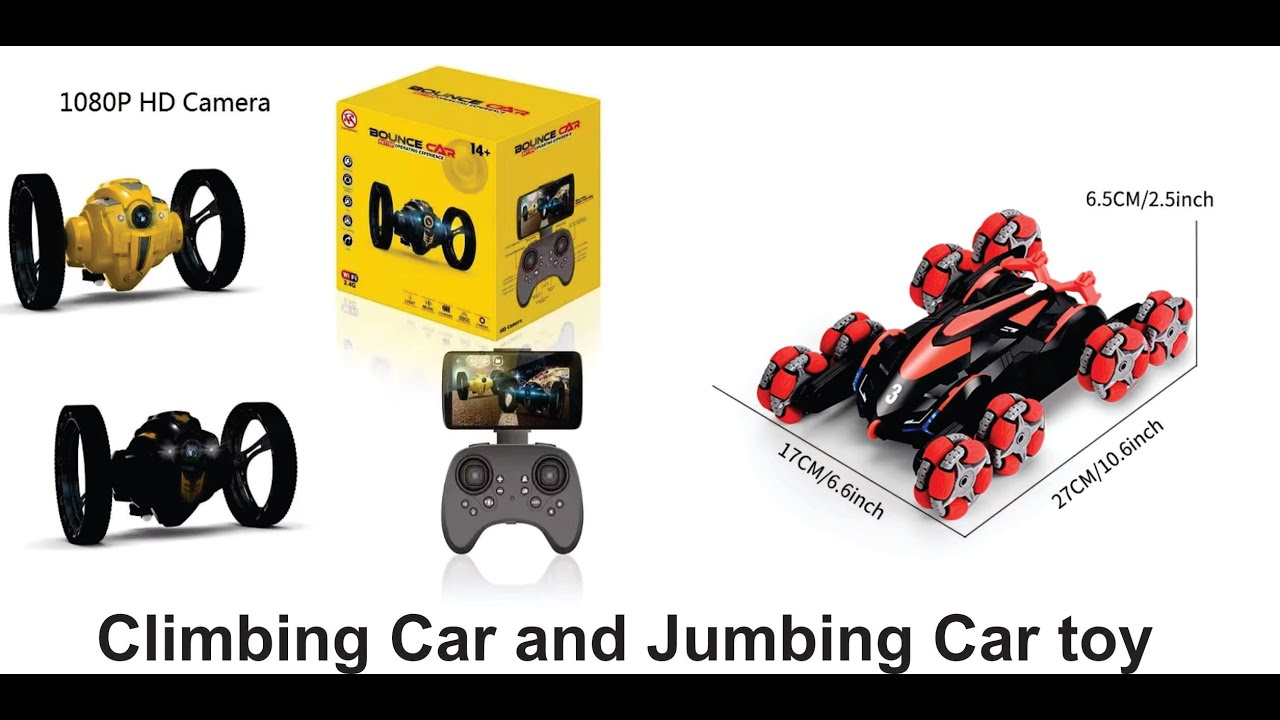Climbing Car and Jumping Car| Remote control Jumping car and Climbing ...