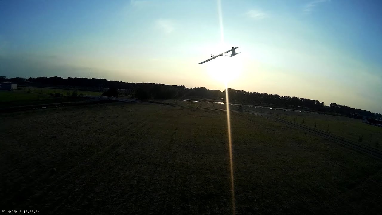 The maiden flight of the final RC solar plane - YouTube