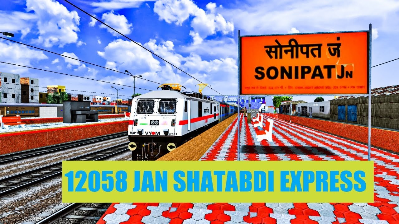12058 - JAN SHATABDI EXPRESS SHRI SALASAR ROUTE - YouTube
