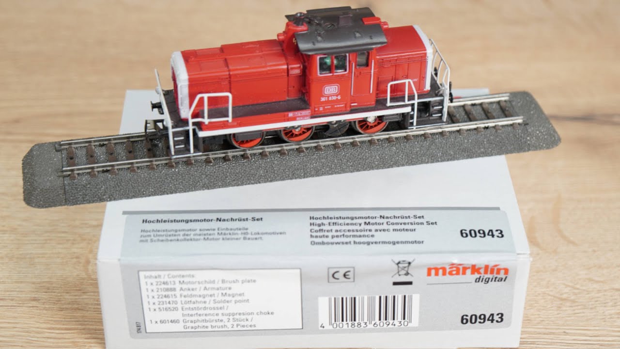 Der Einbau vom Märklin H0 Hochleistungsmotor-Nachrüst-Set 60943 - YouTube