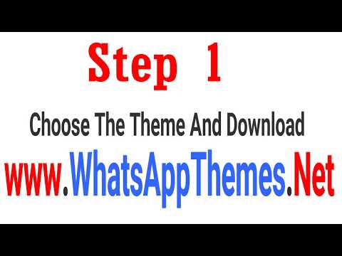 I Bring A Tutorial To Apply Themes On WhatsApp