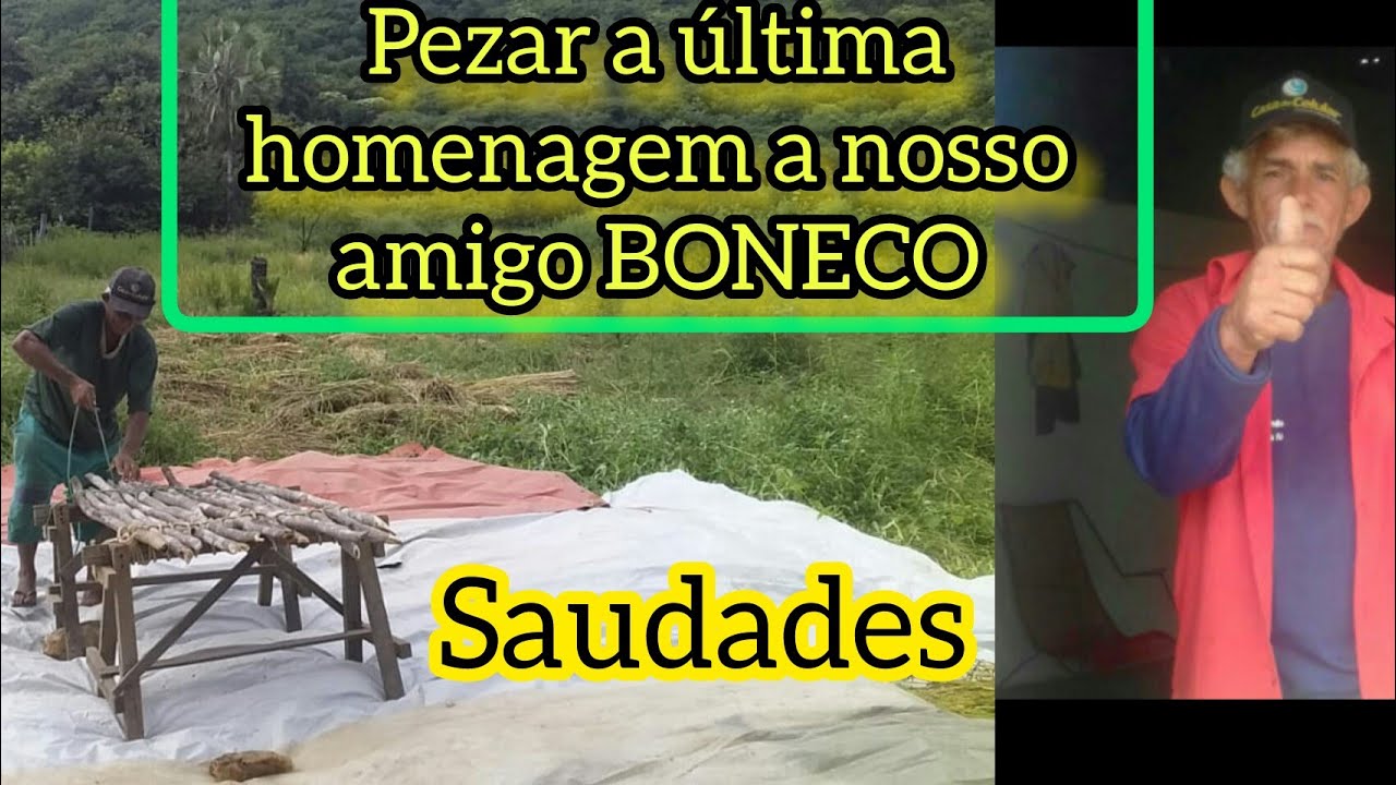 Pezar a última homenagem a nosso amigo BONECO ( nosso veinho )😔😔😔 - YouTube