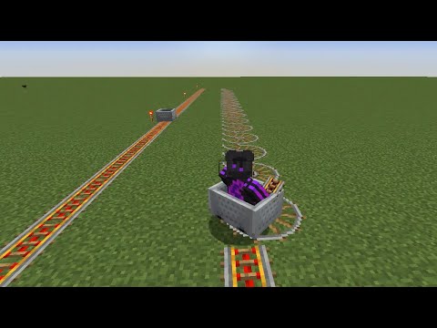 How to build the fastest railway in Minecraft - YouTube
