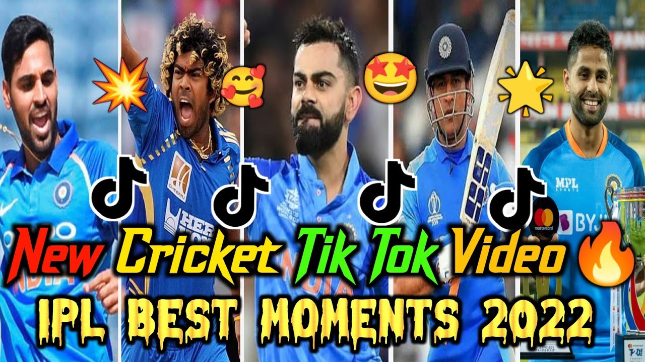 New Cricket Tik Tok Video🔥| ipl best moments 2022| ipl Tik Tok Video ...