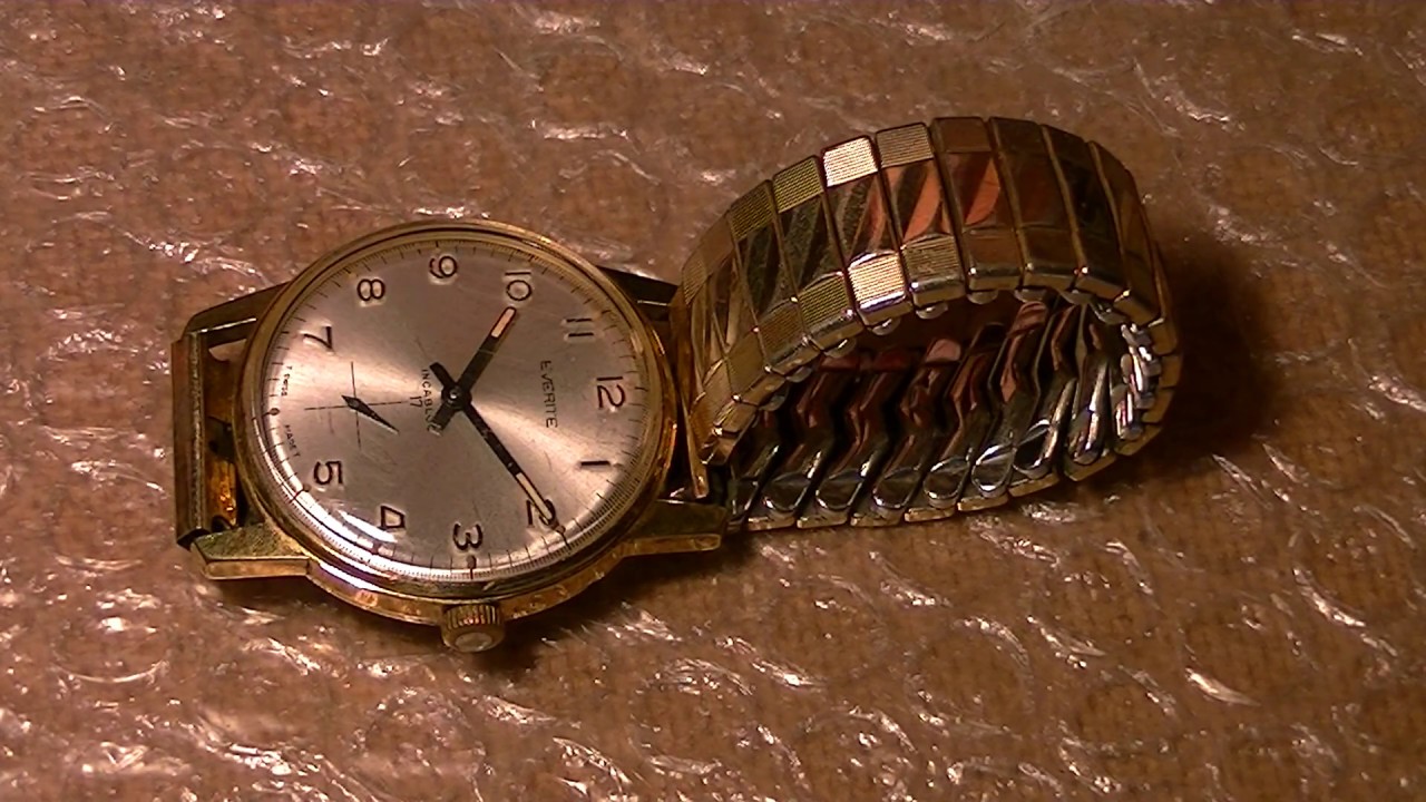 Complete service to a Vintage EVERITE Mechanical Watch - YouTube