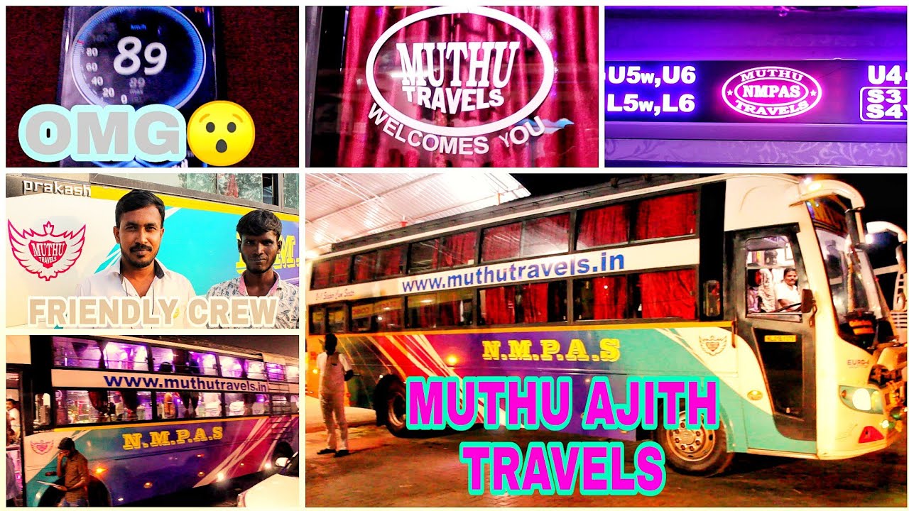 MUTHU AJITH TRAVELS-2+1 NONAC SLEEPER- PRAKASH COACH- TAMIL VLOG-BUS ...