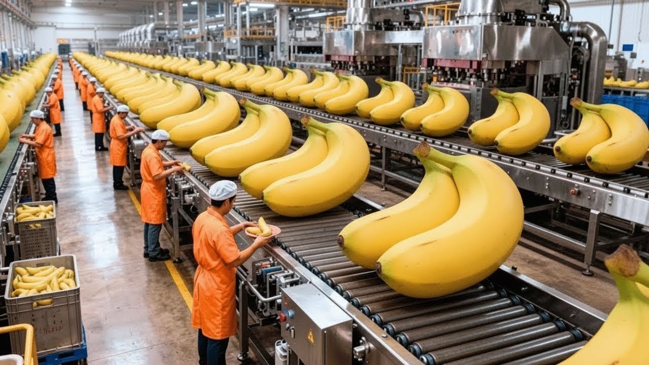Inside a banana bread factory – An incredible automated production ...