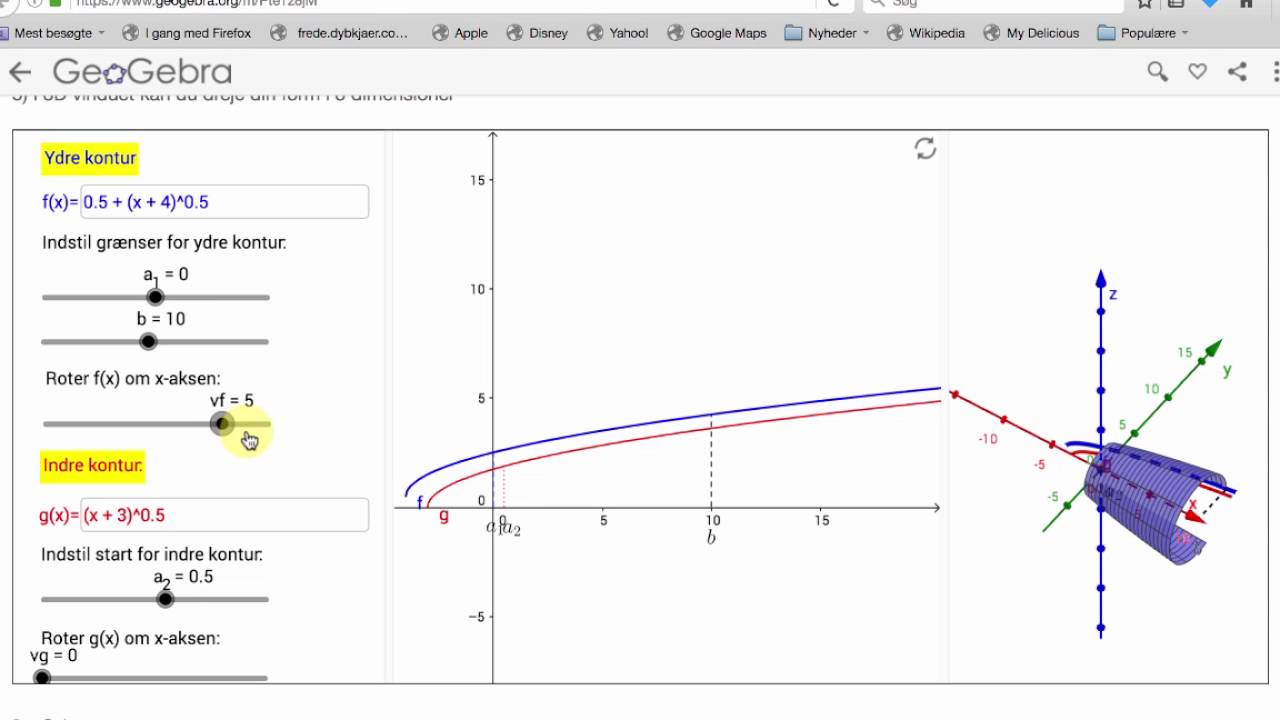 Vejledning til GeoGebra-animation - YouTube