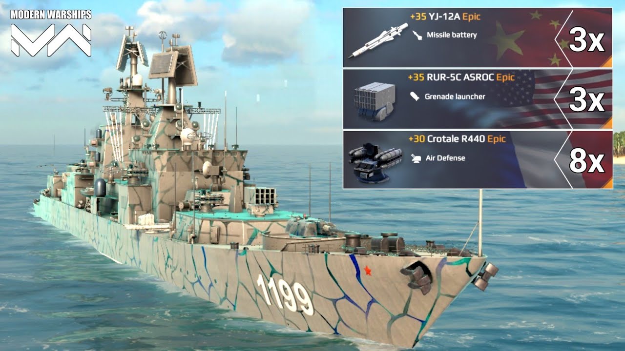 RF Anchar With New YJ-12A And RUR-SC ASROC Grenade Launcher - Modern ...