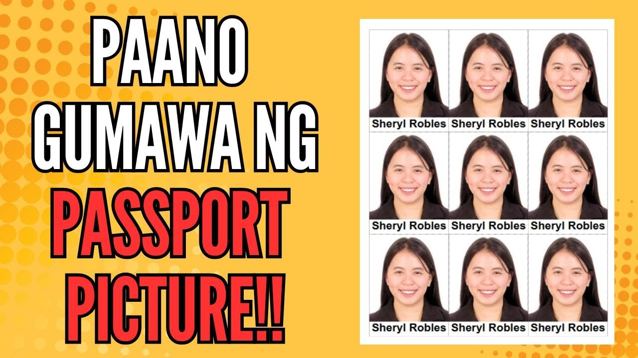 PAANO GUMAWA NG PASSPORT PICTURE GAMIT ANG CANVA. #fypシ゚ #canvatutorial ...