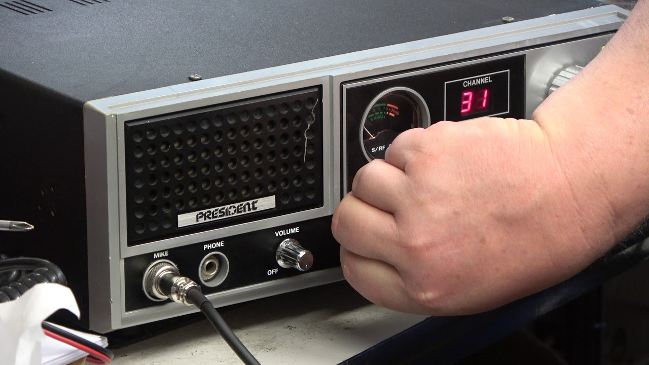 President KP77 UK CB27/81 CB radio (Base) - On The Air test - YouTube