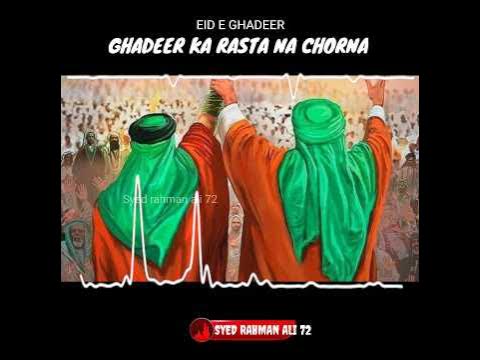 GHADEER KA RASTA NA CHORNA | EID E GHADEER Mir Hasan Mir Watsapp status 🙌#molaali #eideghadeer ...
