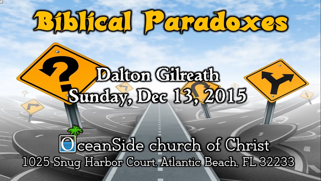 Biblical Paradoxes (Part 1) - YouTube