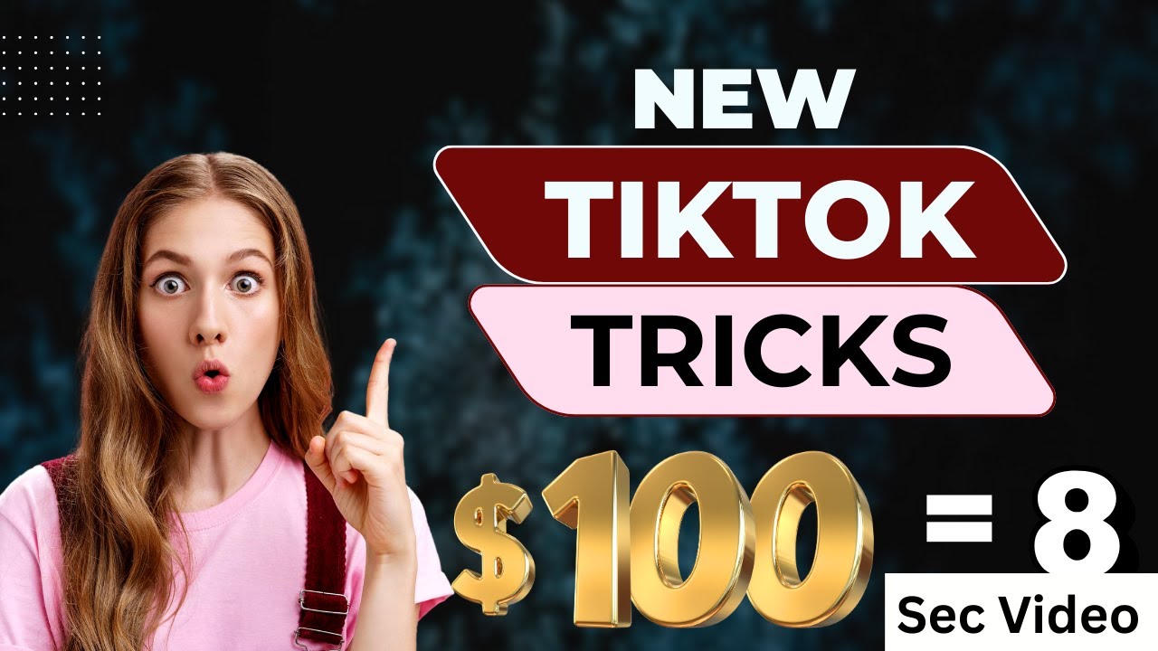 Make Over $100 from just 8 sec Video on TIKTOK | Very easy. Work smart ...