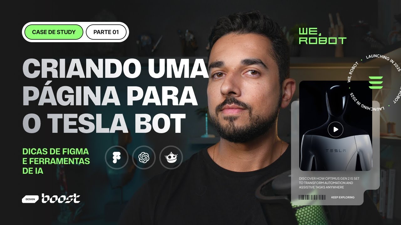 Criando uma página para o Tesla Bot no Figma - YouTube