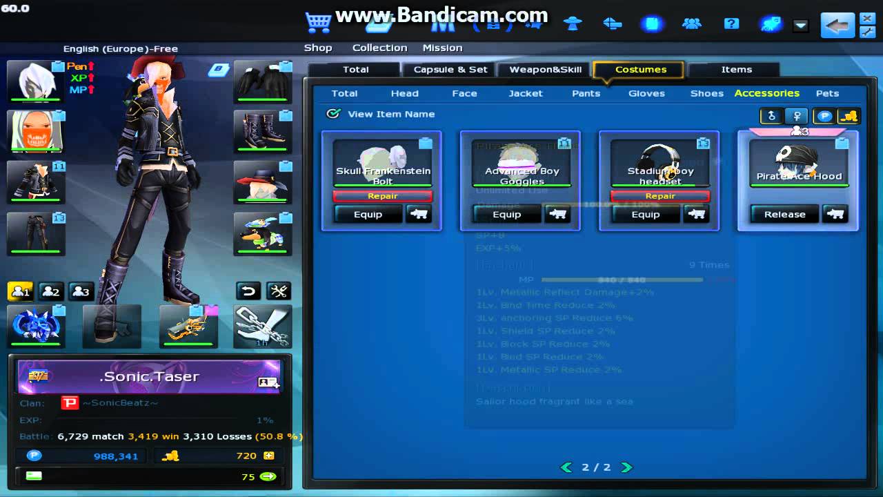 .Sonic.Taser showing off inventory. - YouTube