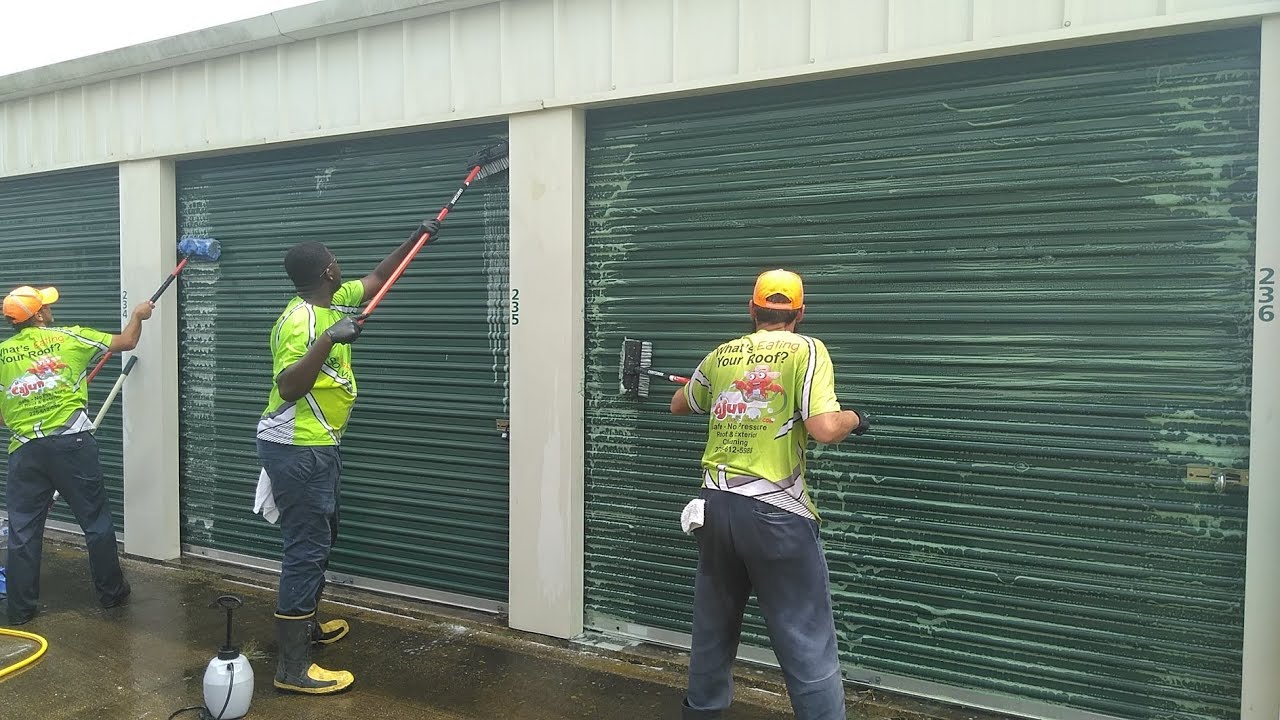 How to clean a self storage facility - YouTube