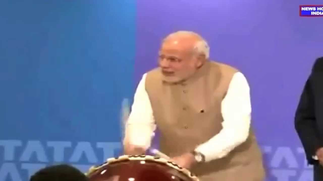PM Narendra Modi drum performance in Japan - YouTube