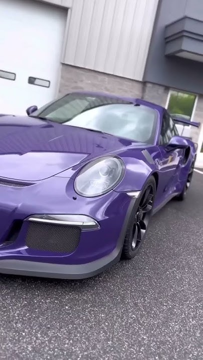 Ultraviolet GT3RS gets gloss enhancement from DYNOshield PPF! - YouTube