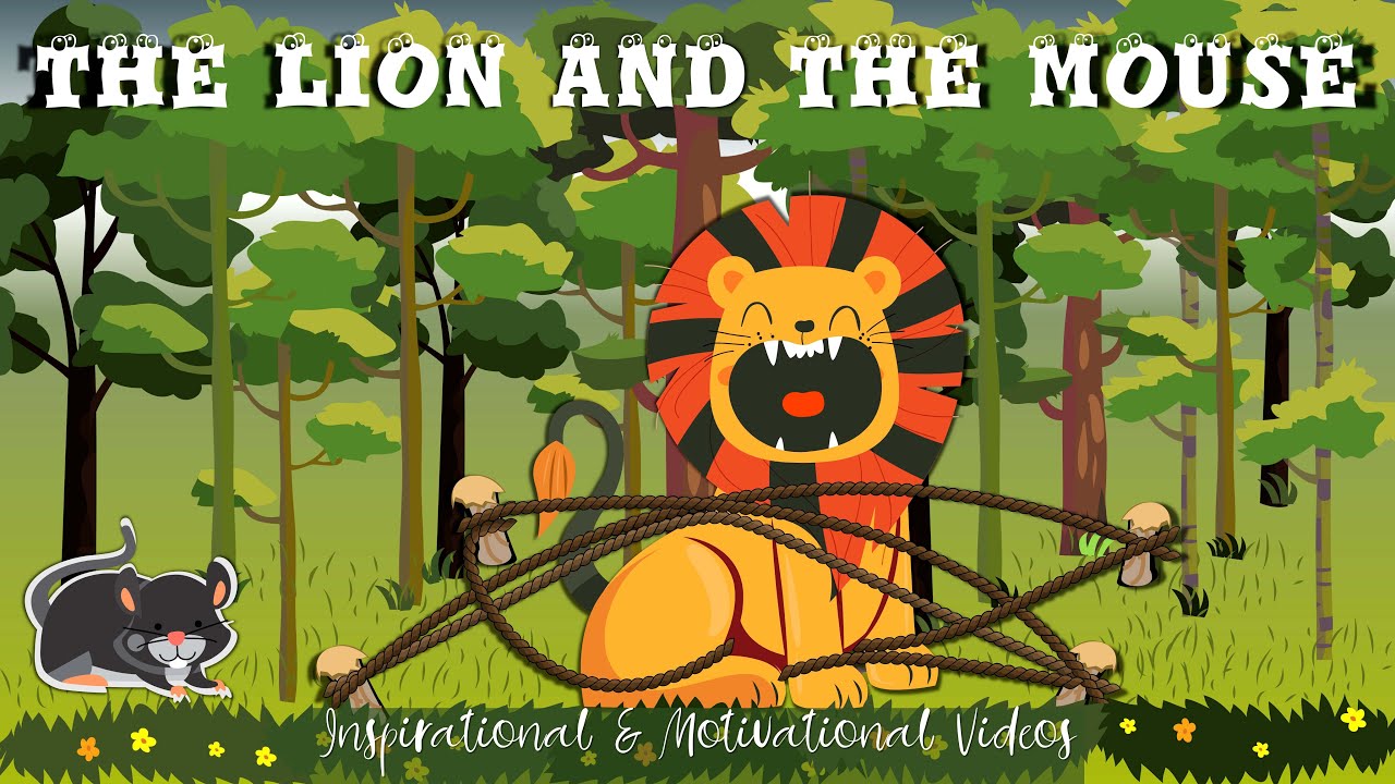 Short stories (Aesop Fables)- The Lion and the Mouse - YouTube