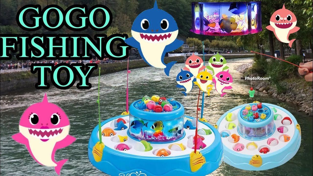 LET'S GO FISHING GAME with Surprise Eggs Opening and Learn Colors||Let ...