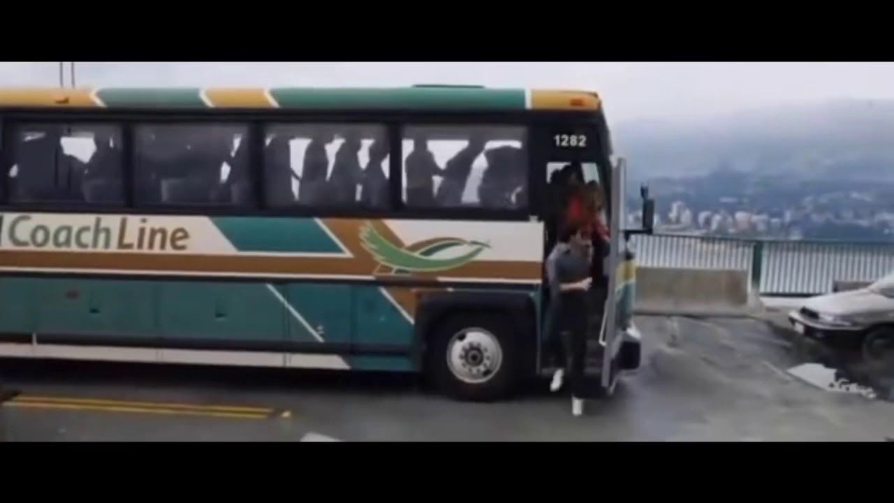 Real Final Destination Bus Fall - YouTube