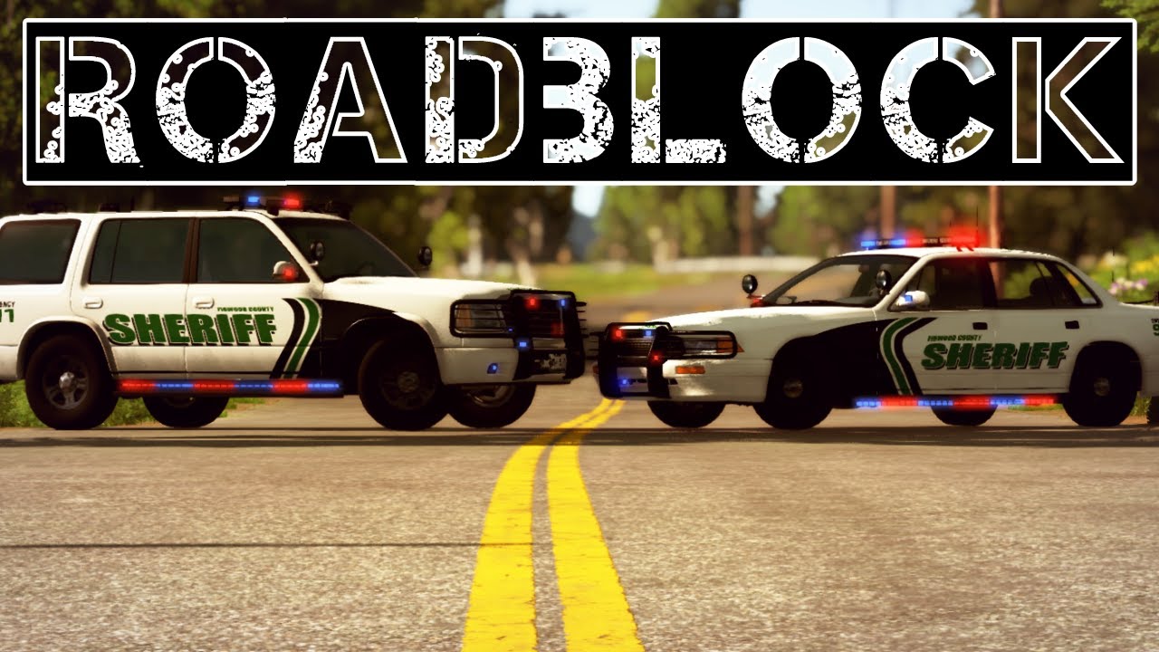 BeamNG.Drive - Police roadblock - YouTube