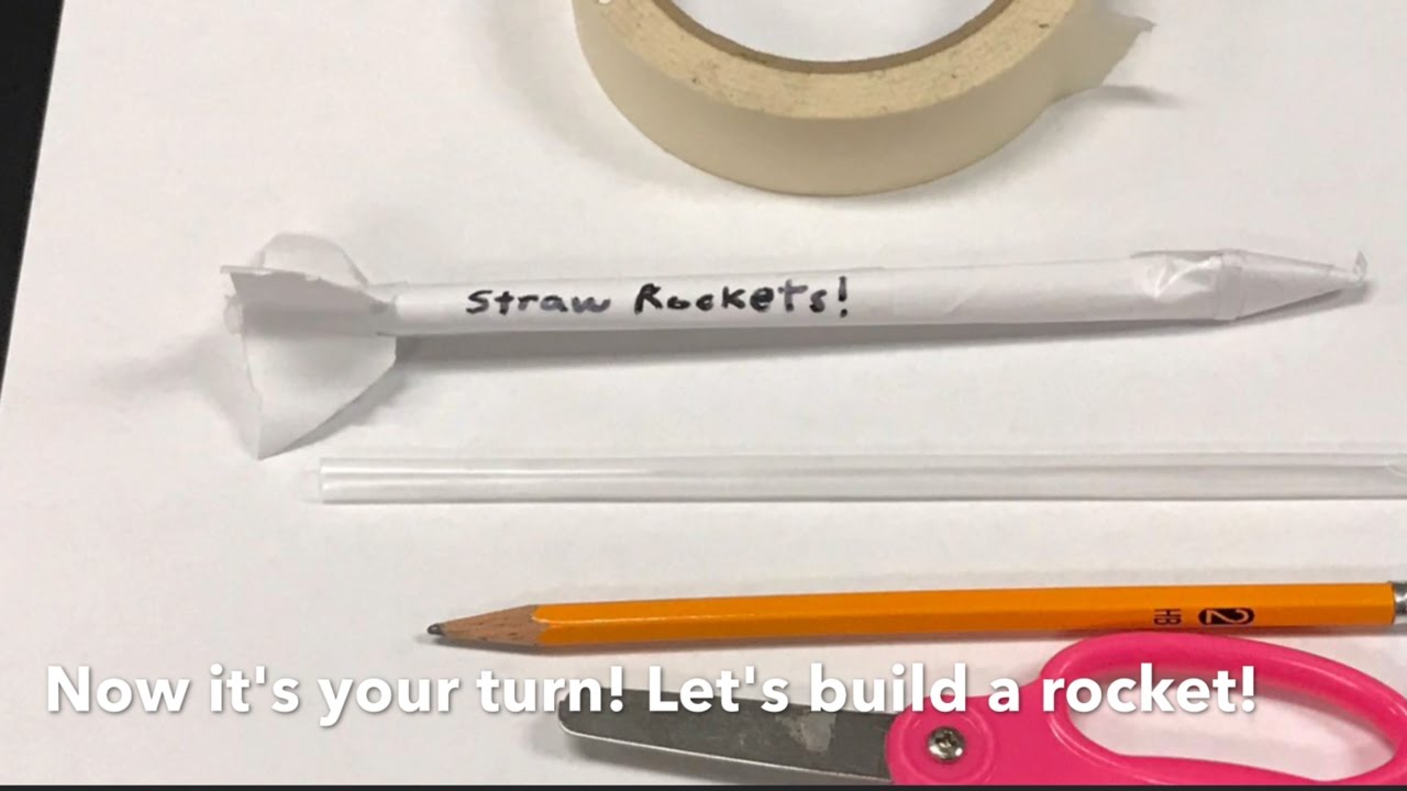 Straw & Paper Rocket - YouTube