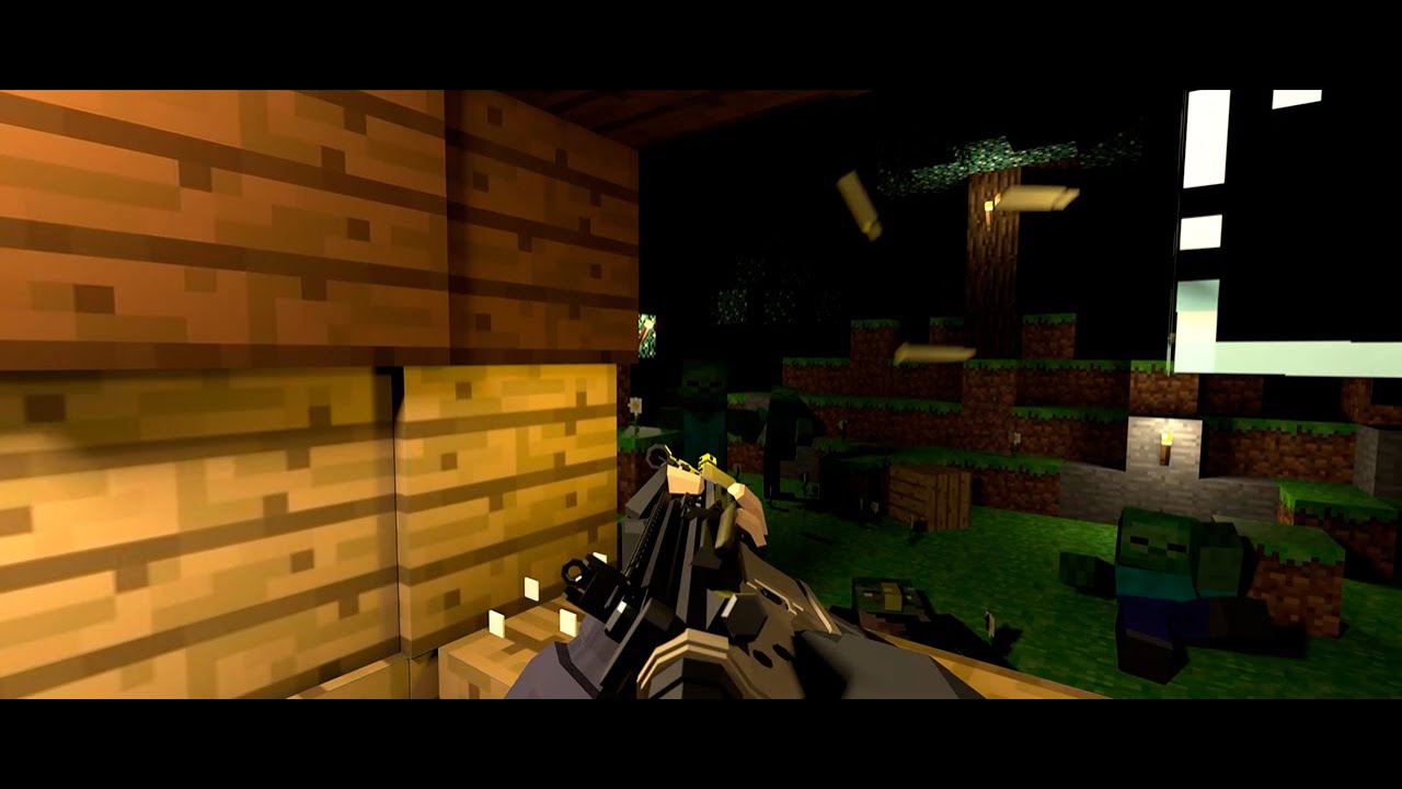 Minecraft M4A1 Animation #m4a1collaboration - YouTube