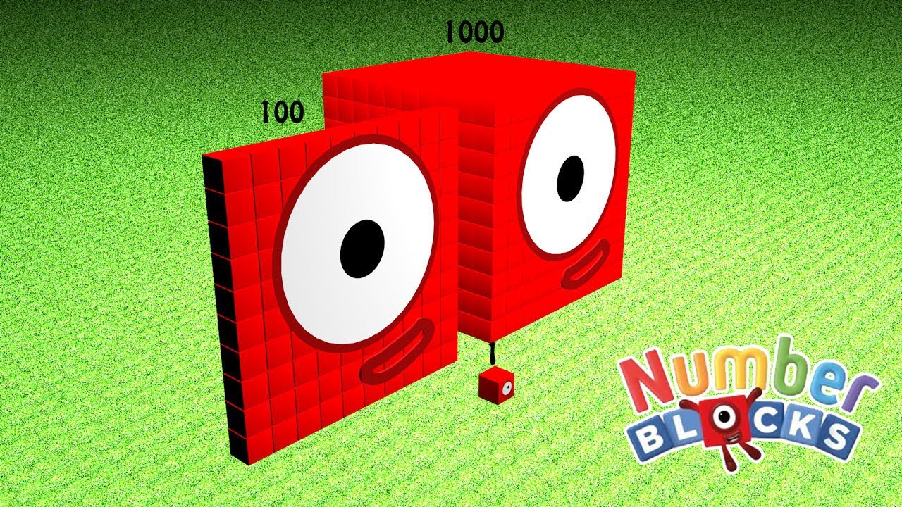Numberblocks Comparison 1 To 1000 Learn Counting DO NOT FOR KIDS - YouTube