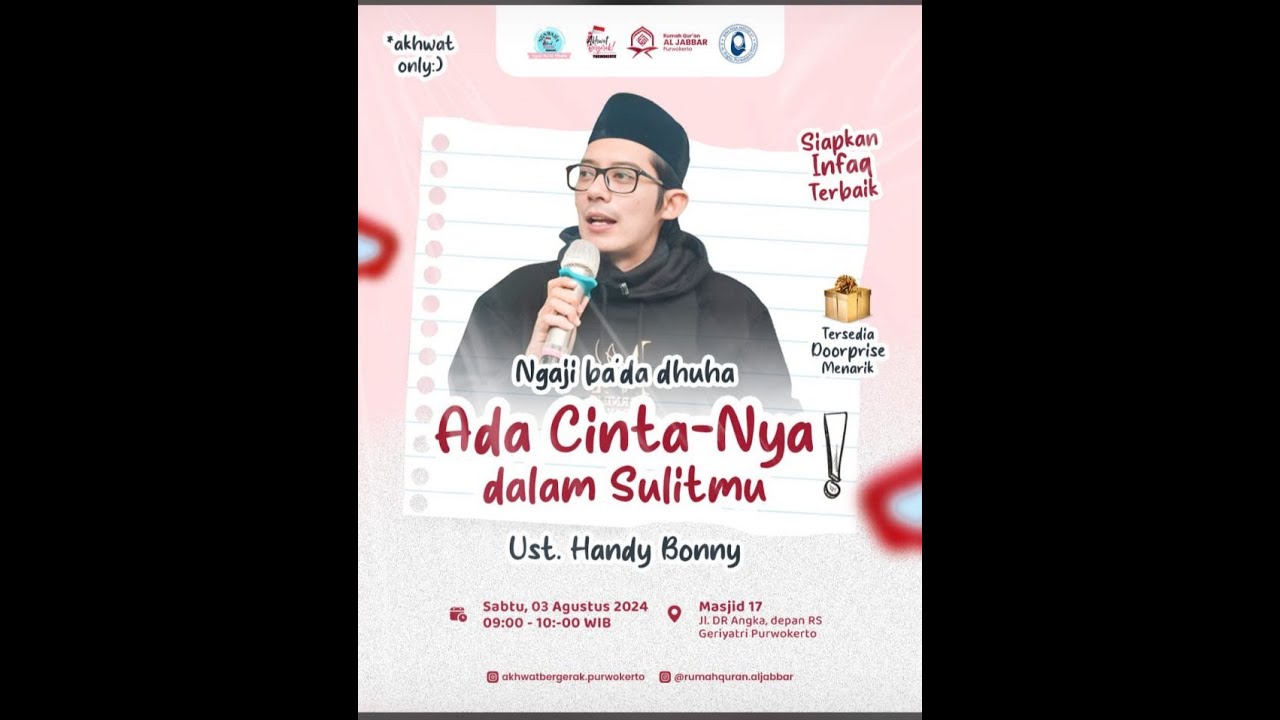 Live Masjid 17 Purwokerto, Ust. Handy Bonny - YouTube
