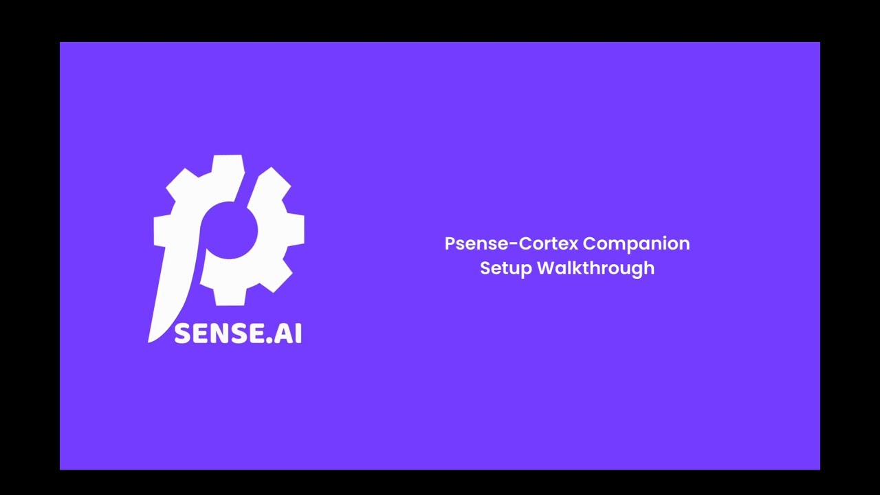 Psense Cortex Companion Setup Part 1 - YouTube