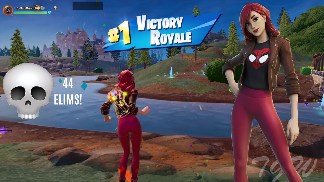 Red Headed Wild Child 👩‍🦰 | Fortnite ZB Solo Squads Gameplay | 44 Eliminations! - YouTube