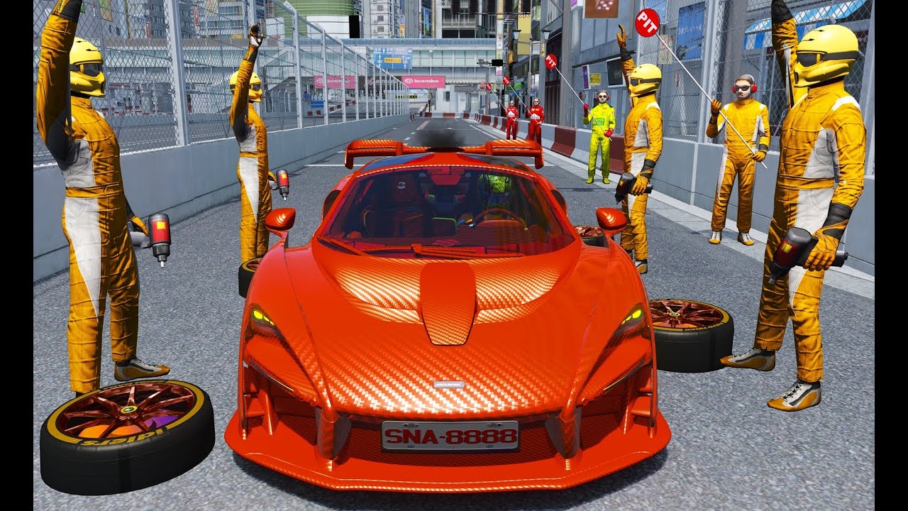 McLaren Senna/Full Orange Carbon Fiber/Pit Stop/Tokyo Drift/Assetto ...