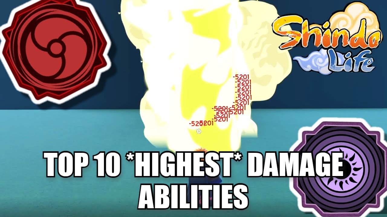 Top 10 *HIGHEST* Damage Abilities in Shindo Life - YouTube