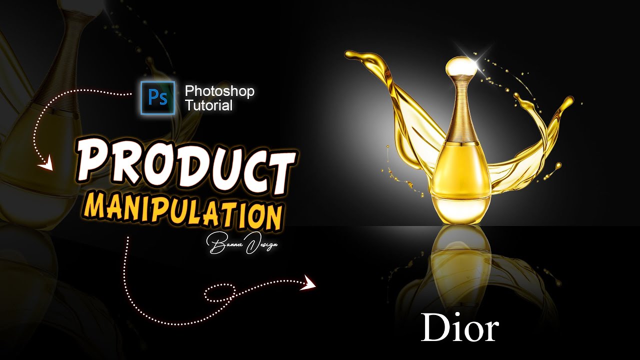 Perfume product manipulation full tutorial | photoshop - YouTube