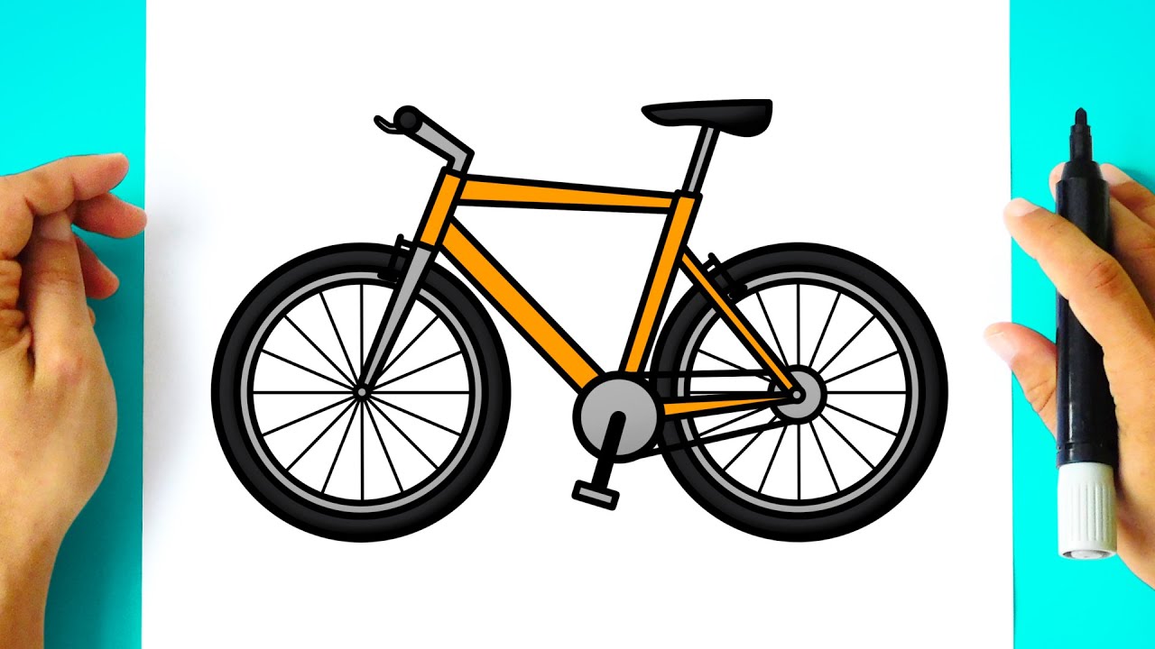 How to DRAW a BICYCLE step by step - YouTube